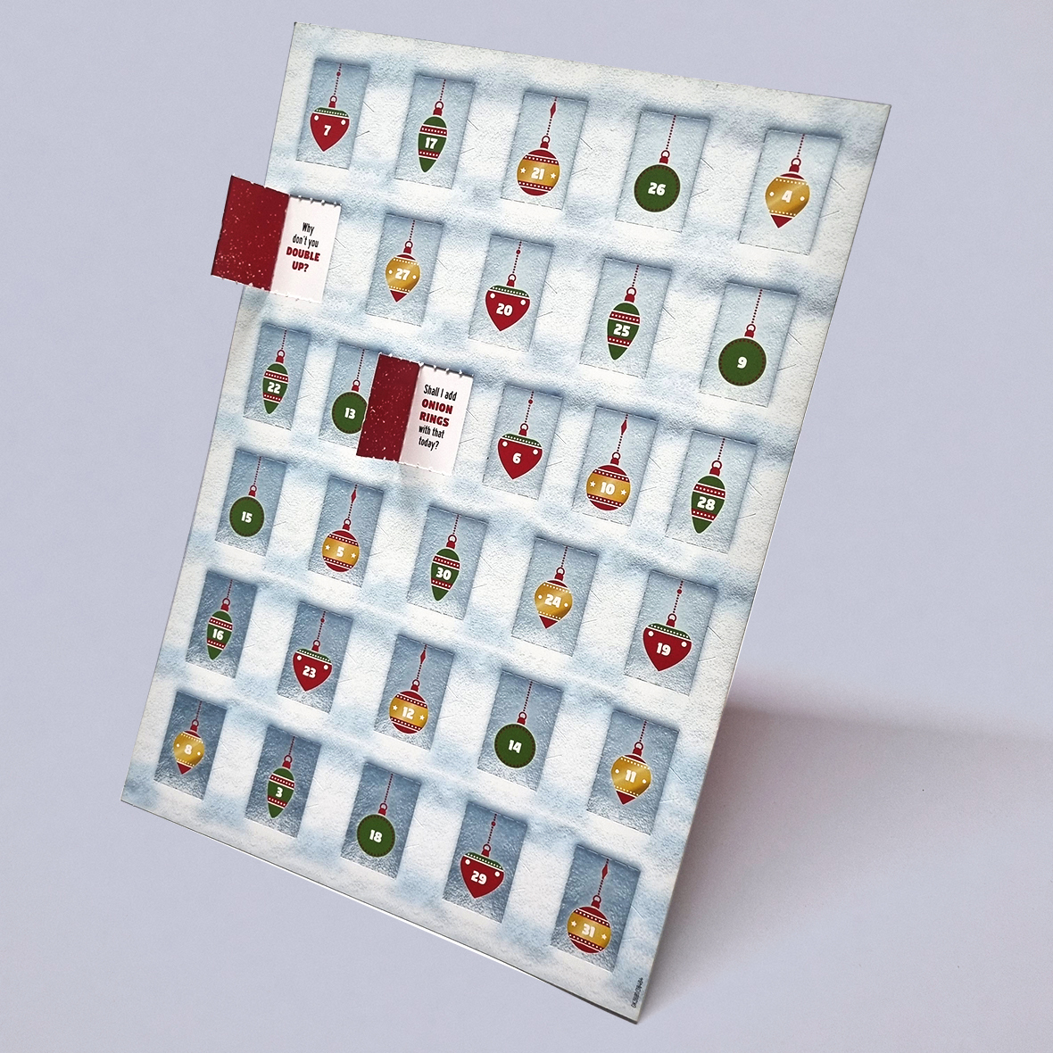 A4 Traditional Paper Advent Calendar | Create-This Style UK — Create-This